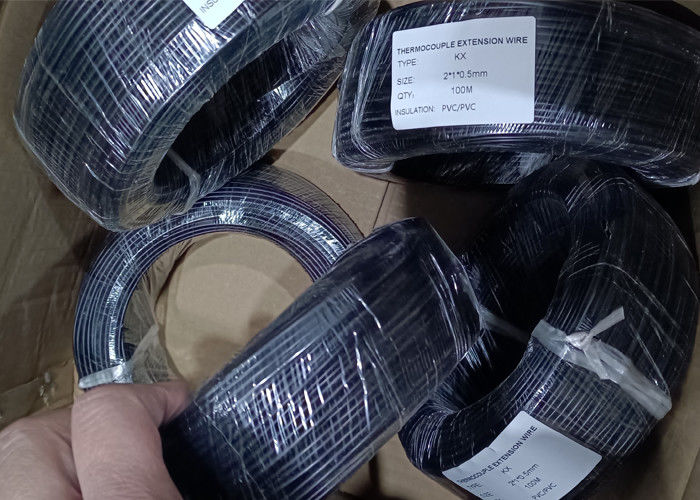 Type K Extension Cable 0.5*2 Red Black Pvc Insulation With Pvc Sheath